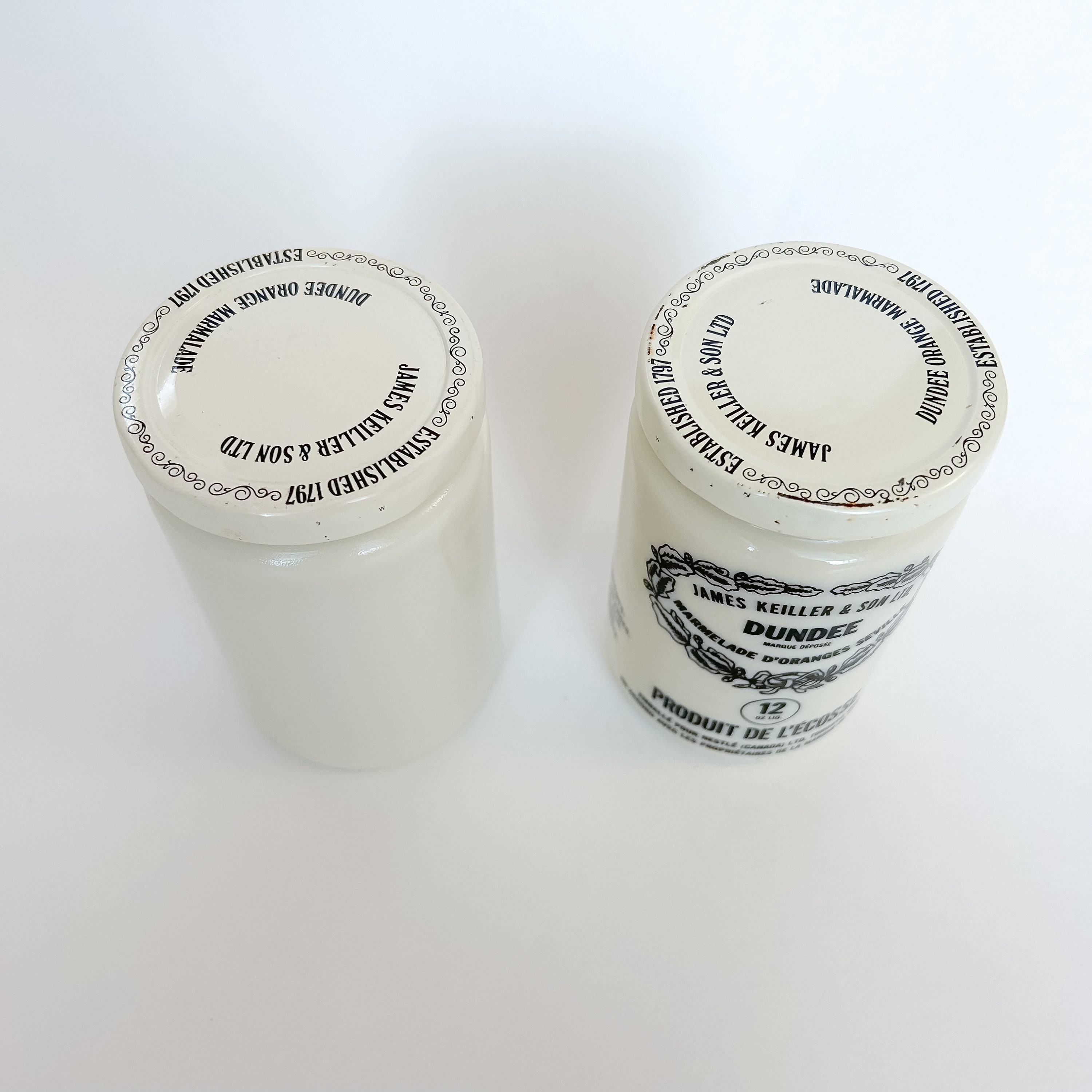 Marmalade Jars With Lids Vintage James Keiller & Son Ltd Dundee - Etsy
