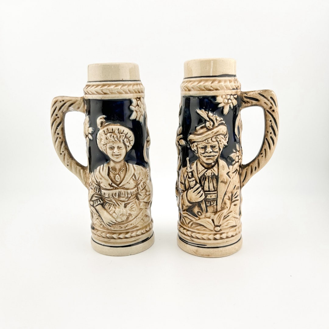 German Style Beer Stein Vintage Salt and Pepper Shakers Octoberfest ...