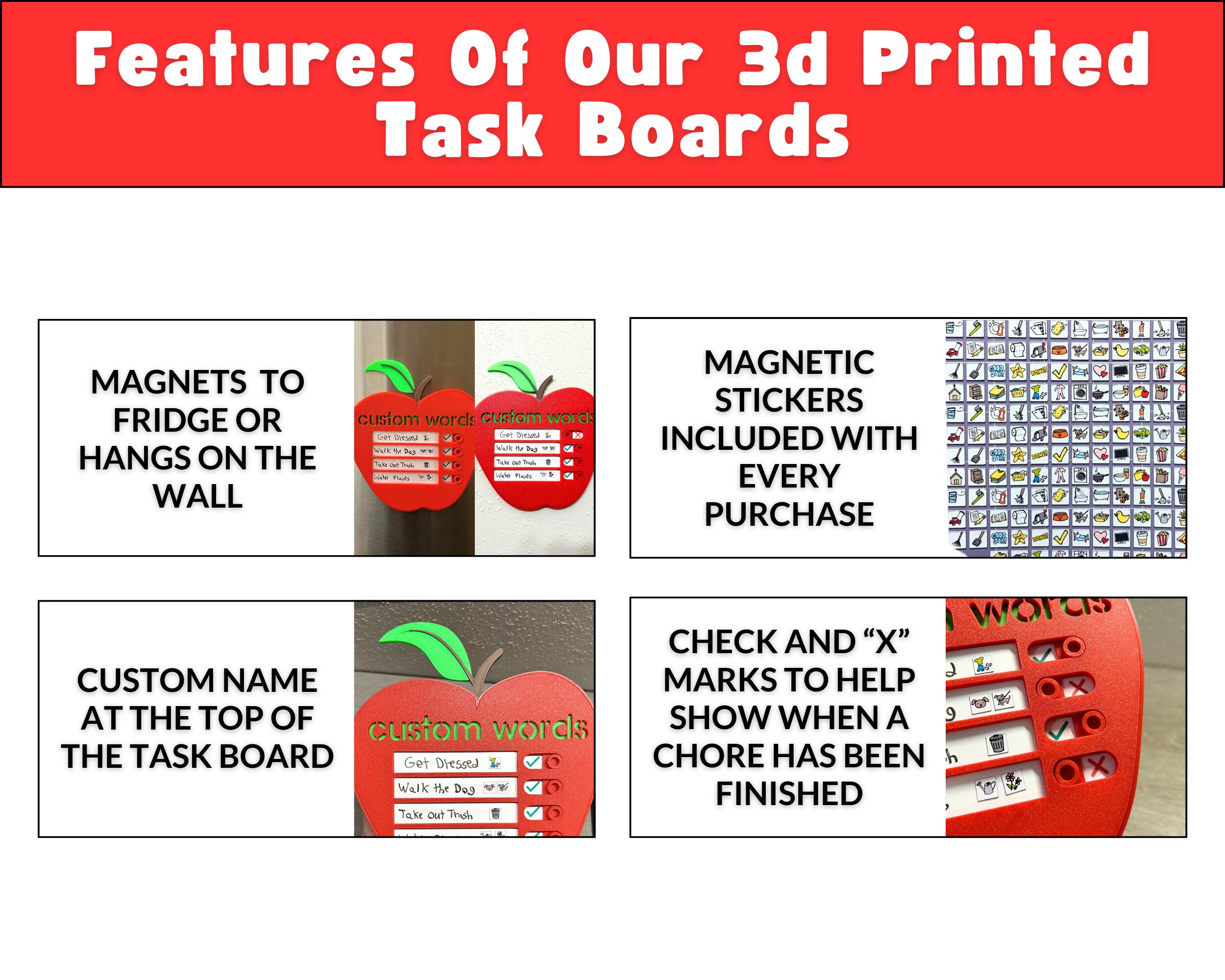 Daily Routine Board, Chore Chart for Kids, Sliding Routine Chart, Kids ...