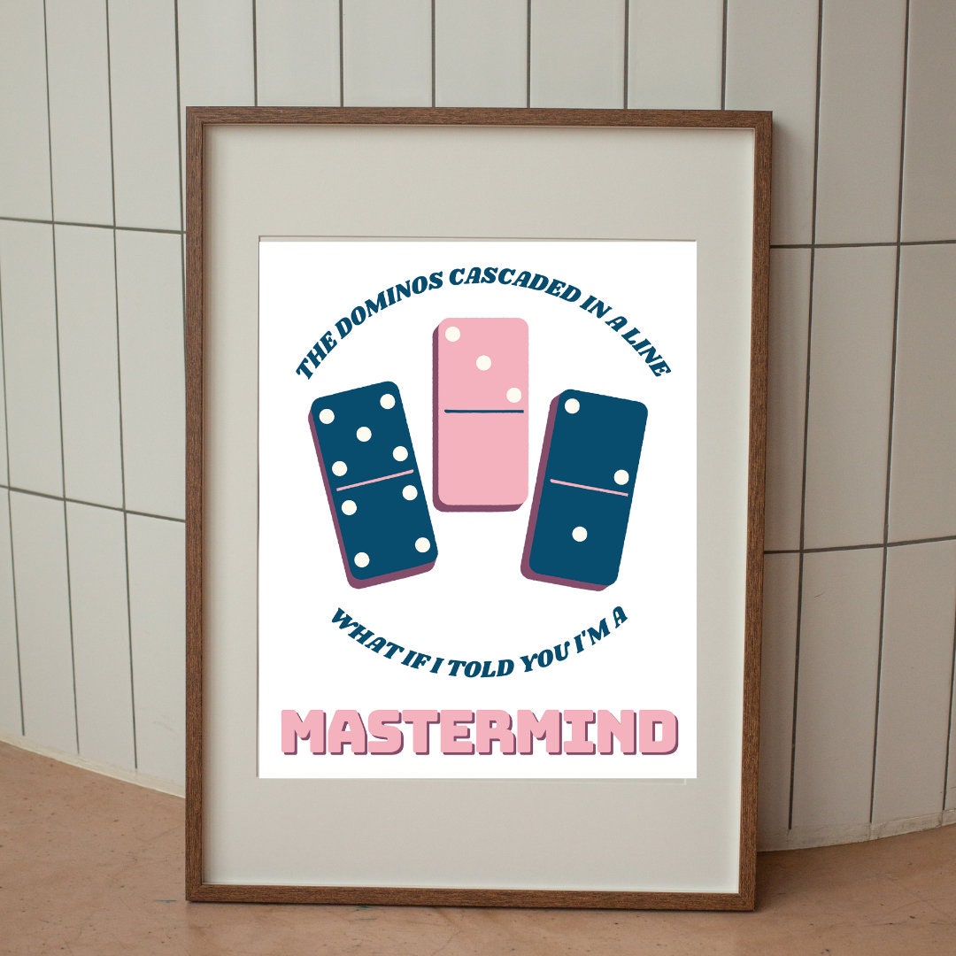 MASTERMIND- Taylor Swift (midnights) Merch, Lyric Poster, Swifte Wall ...