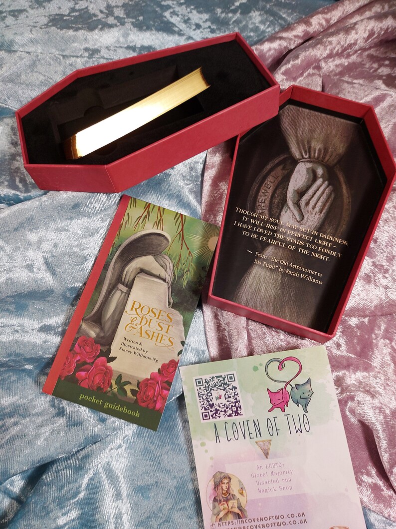 Roses, Dust & Ashes Oracle Deck: Cemetery Symbolism, Coffin Box - Etsy UK