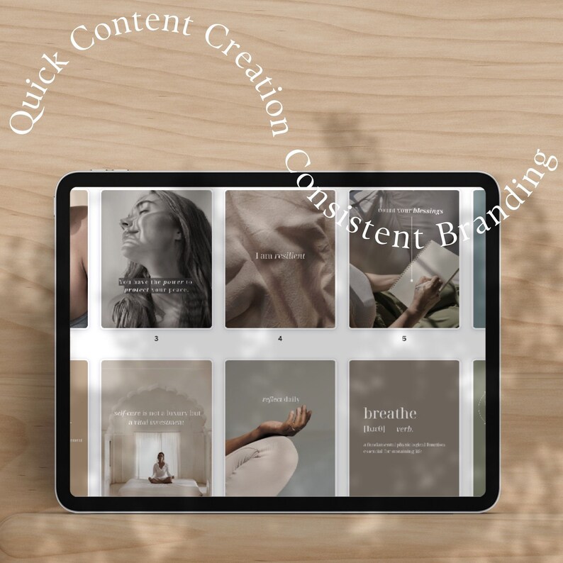 Wellness Instagram Story Template Clean Aesthetic Visual for Wellness ...