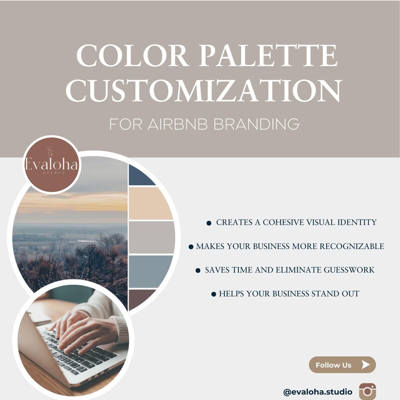 Color Palette Branding Kit for Airbnb Host Color Customization for ...