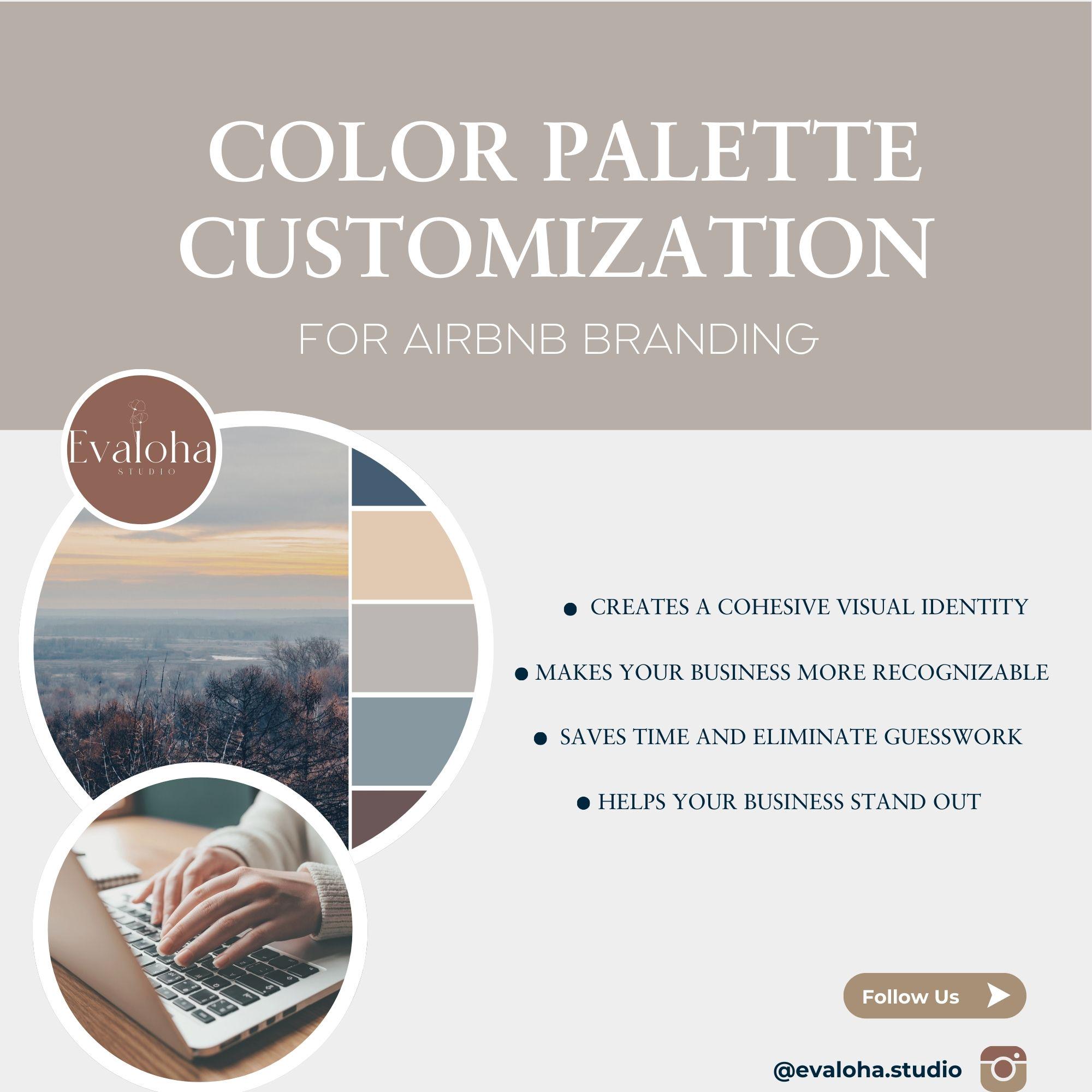 Color Palette Branding Kit for Airbnb Host Color Customization for ...