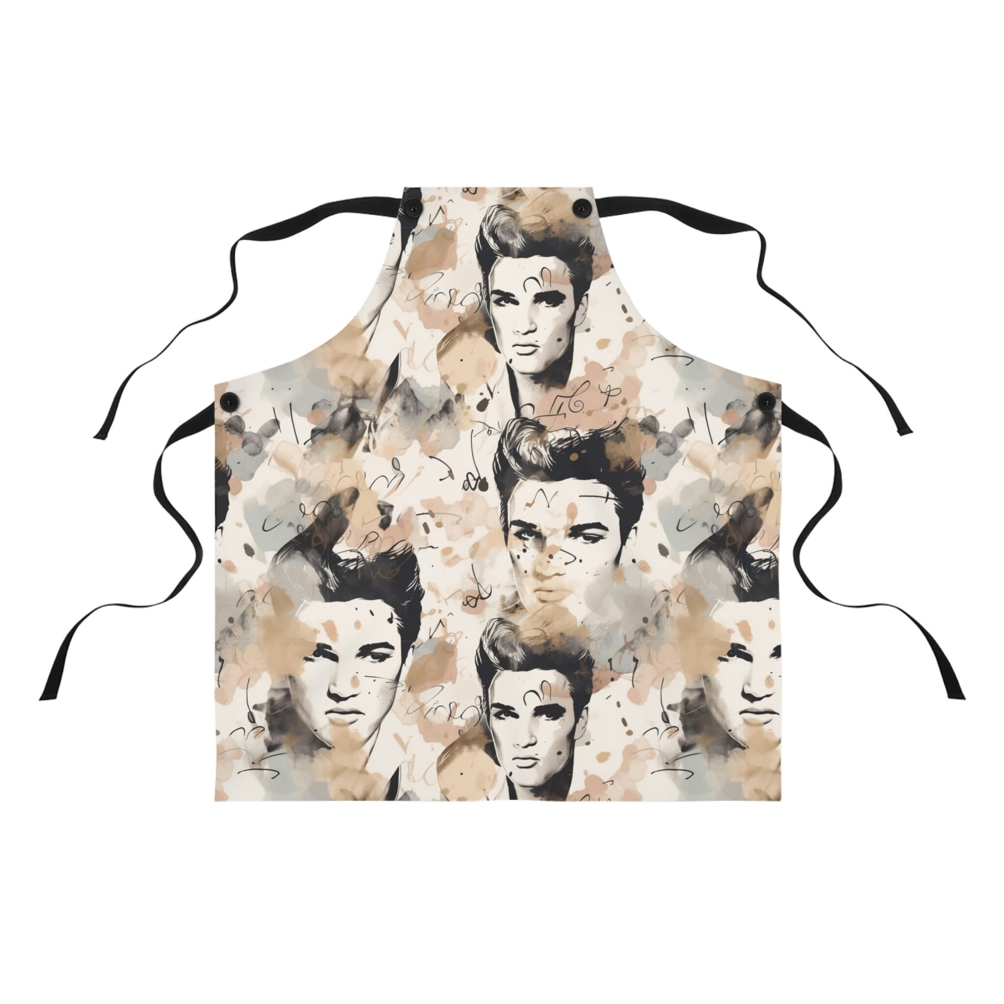 Elvis Presley Watercolor Portrait Pattern Apron (AOP) - Etsy