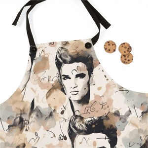Elvis Presley Watercolor Portrait Pattern Apron (AOP) - Etsy