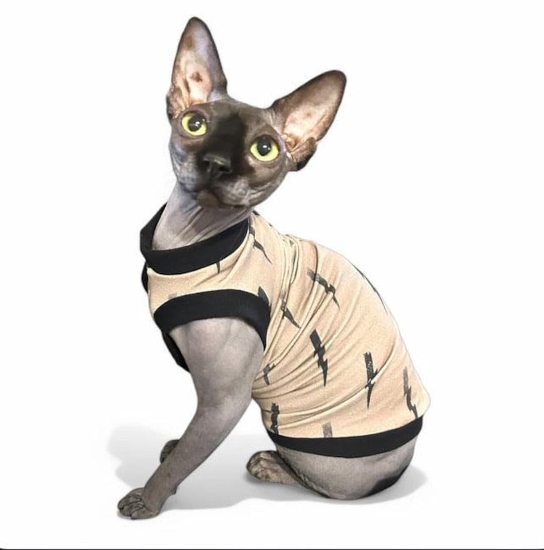Sphynx Cat Shirt Sphynx Cat Clothes Hairless Cat Clothes Sphynx Cat ...