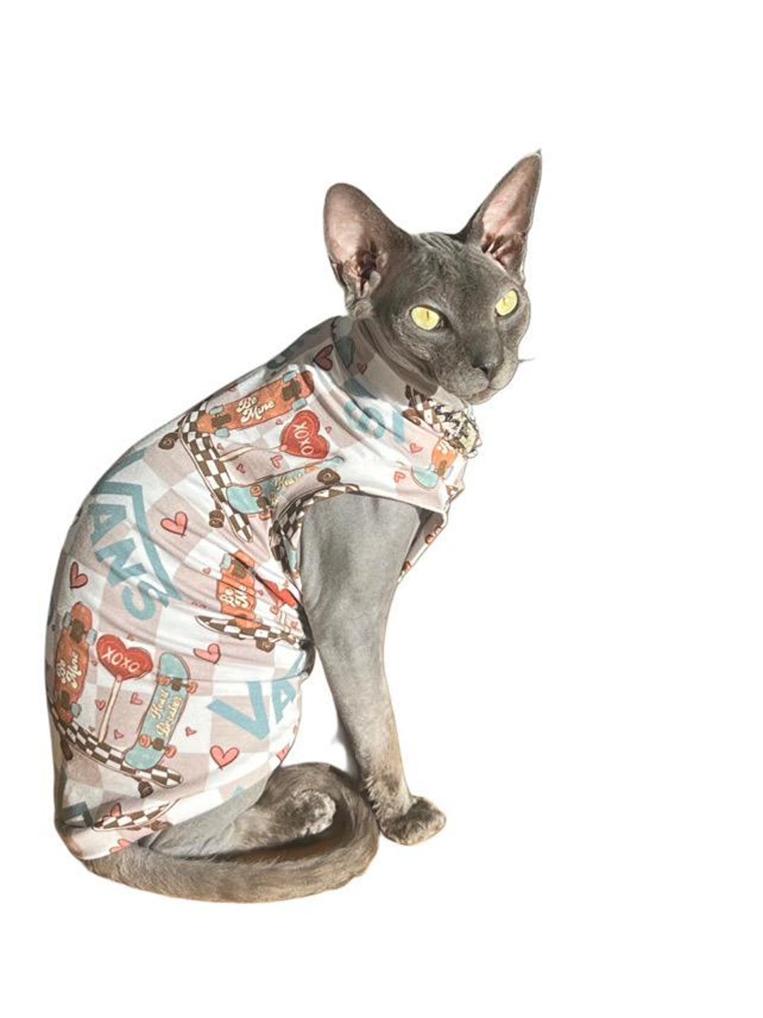 Sphynx Cat Shirt Sphynx Cat Clothes Hairless Cat Clothes Sphynx Cat ...