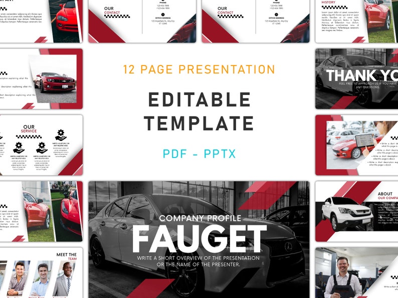 Company Profile & Introduction Powerpoint Template - Etsy Company Profile & Introduction Powerpoint Template - Etsy