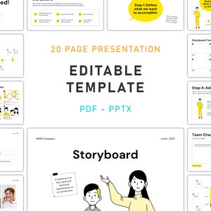 Storyboard Editable Powerpoint Presentation Template Visualize Your ...
