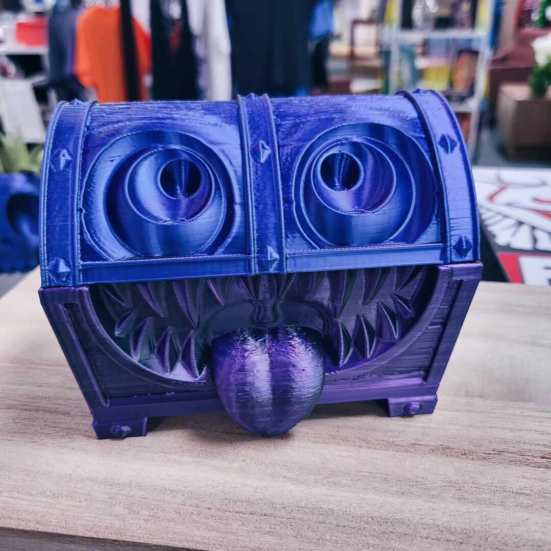 3D Printed Mimic Chest Dice Vault - Your Choice of Color, Holds ...