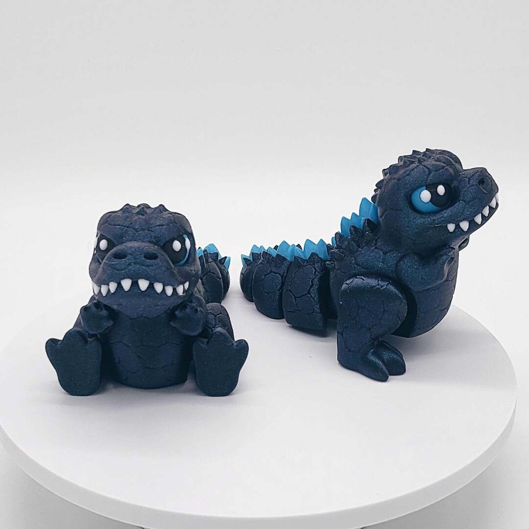 3D Printed Chibi Flexi Godzilla (gojira) - Choose Your Color(s), Great ...