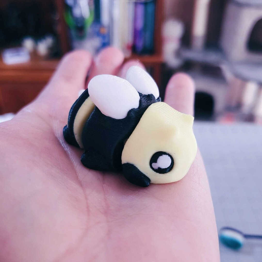 3d Printed Bumble Bee Flexi Toy With Beehive Container - Cute Gift ...