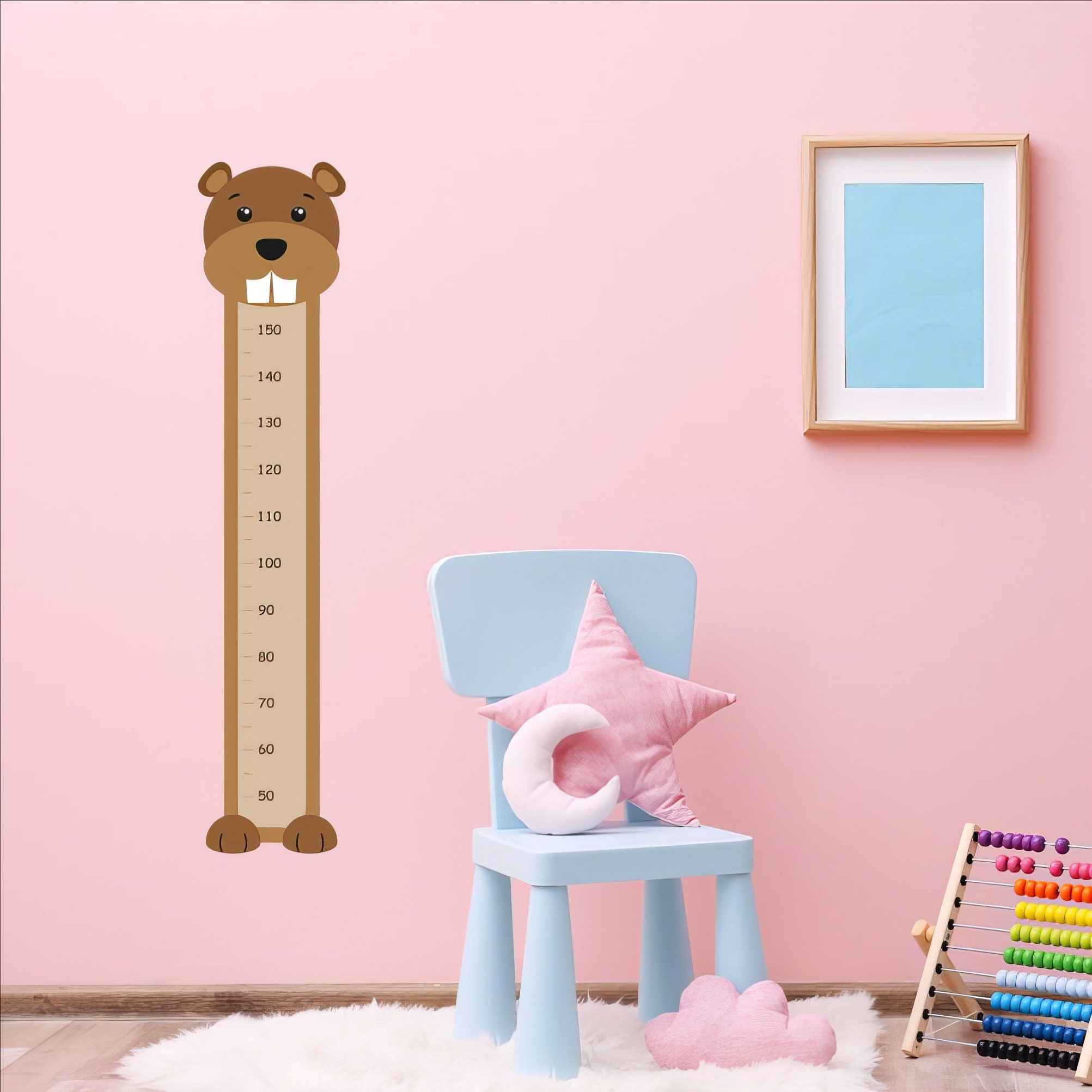 Adorable Squirrel-themed Growth Chart Kids' Height Measurement Wall ...