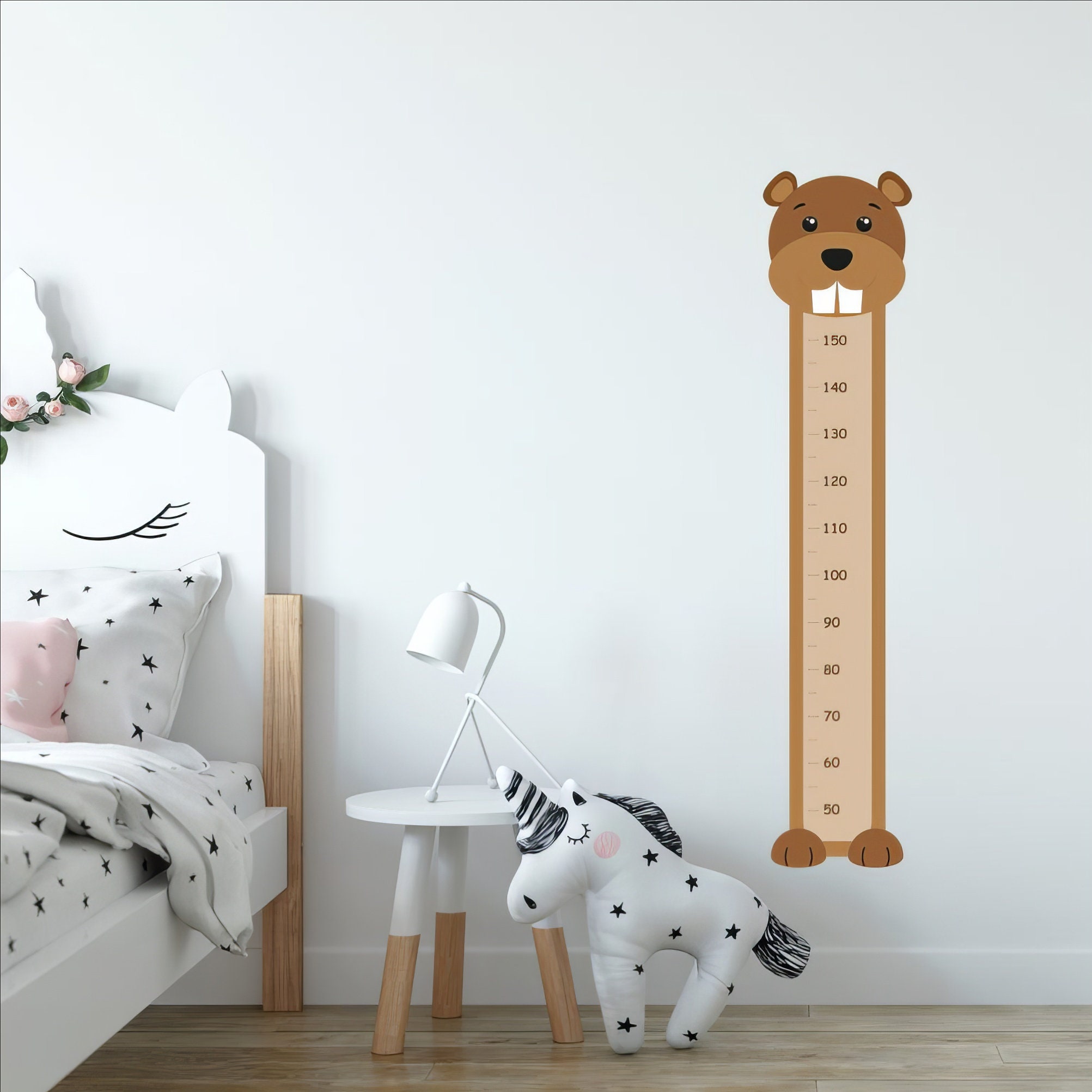Adorable Squirrel-themed Growth Chart Kids' Height Measurement Wall ...