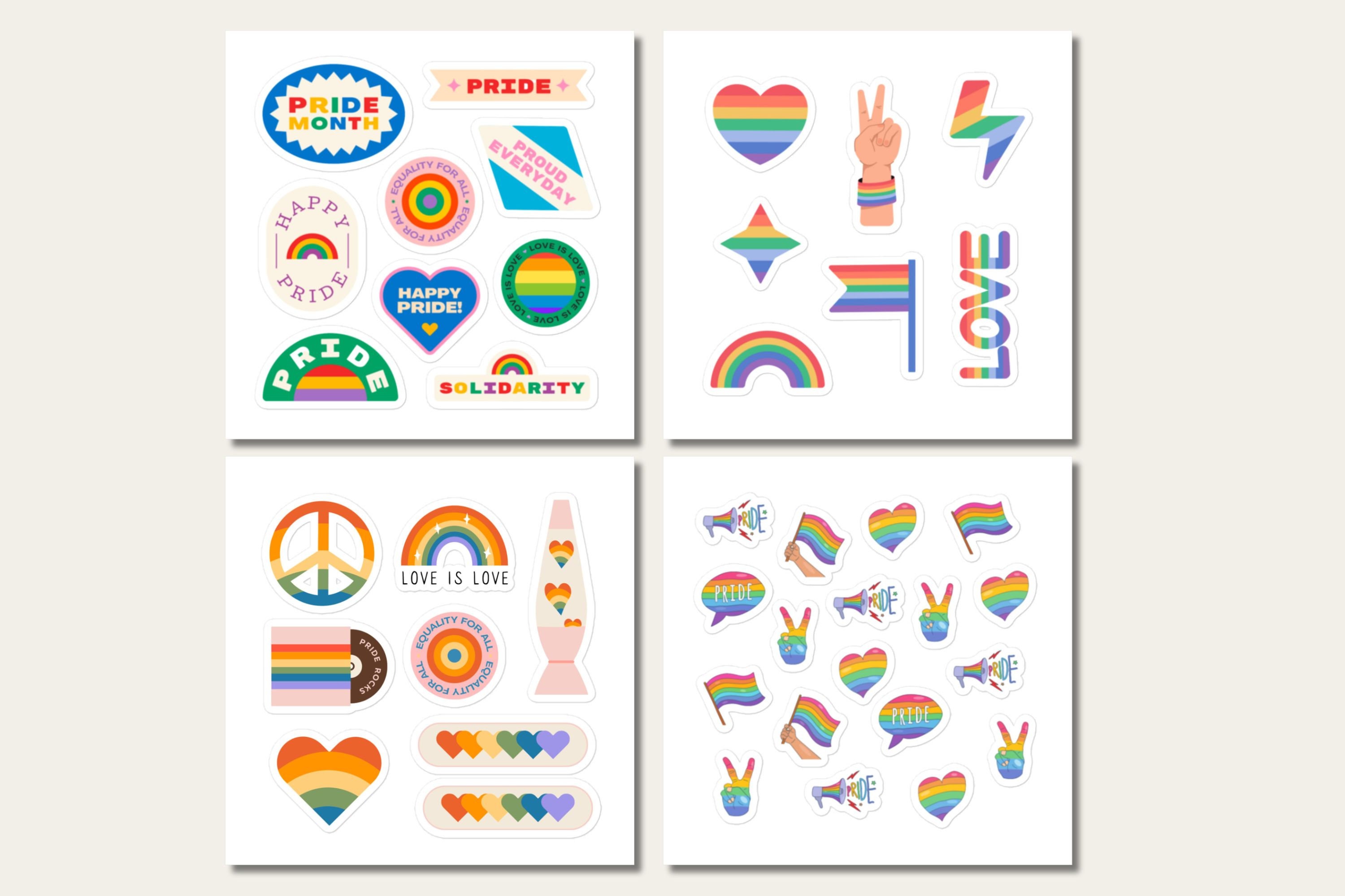 LGBTQ PRIDE Stickers | Pride Month | Pride Stickers | Solidarity | Ally ...