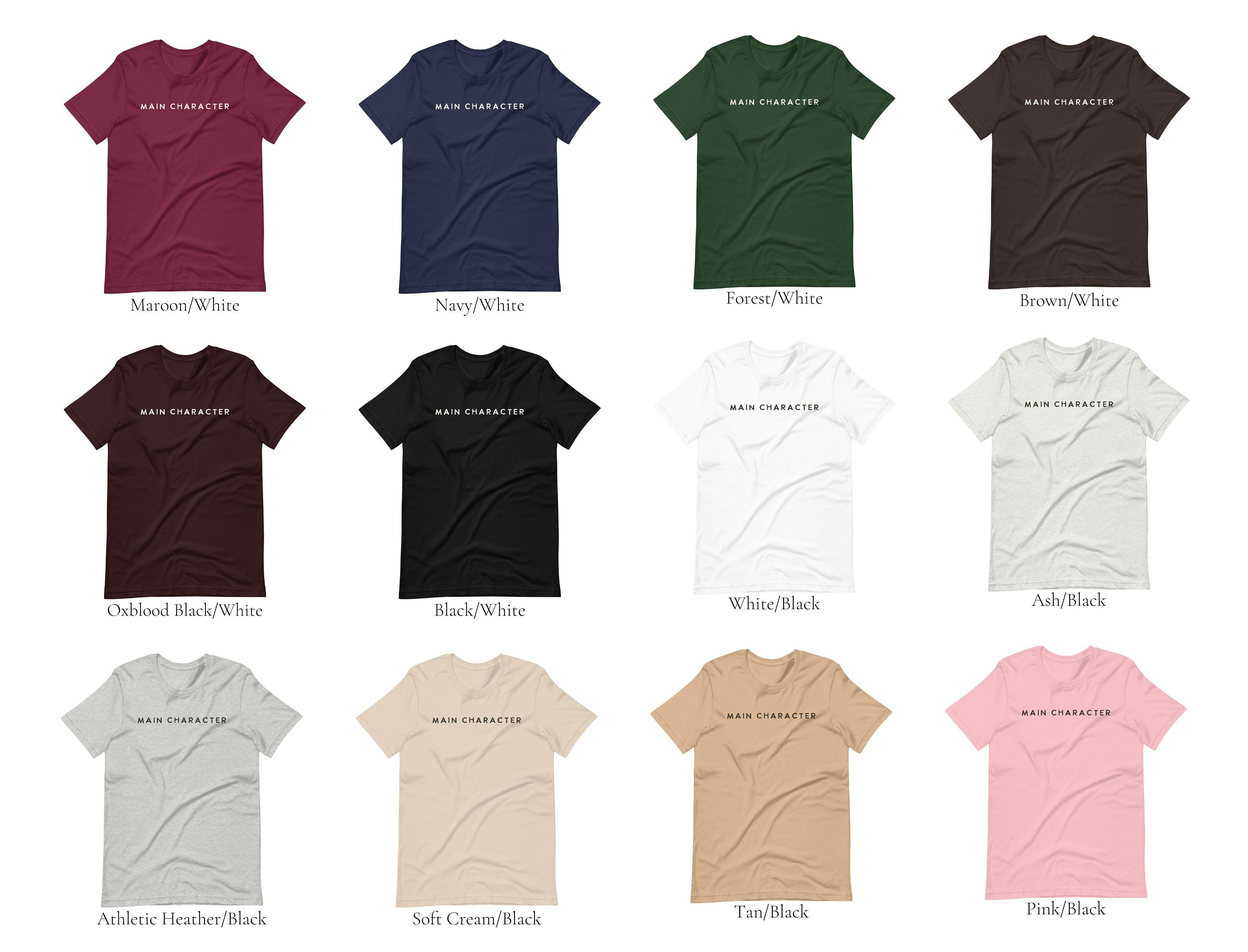 Main Character Shirt – Inspirational, Motivational Tee | Gaming Funny ...