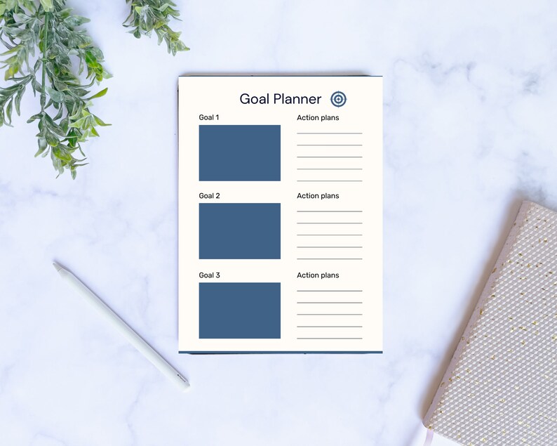Goal Planner Template| Goal Planning| Goal Planner Printable| Goal ...
