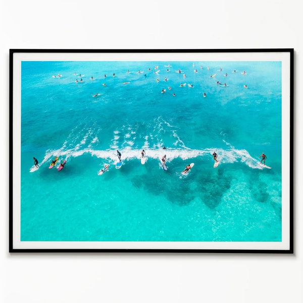 Aerial Surfers Print - Etsy