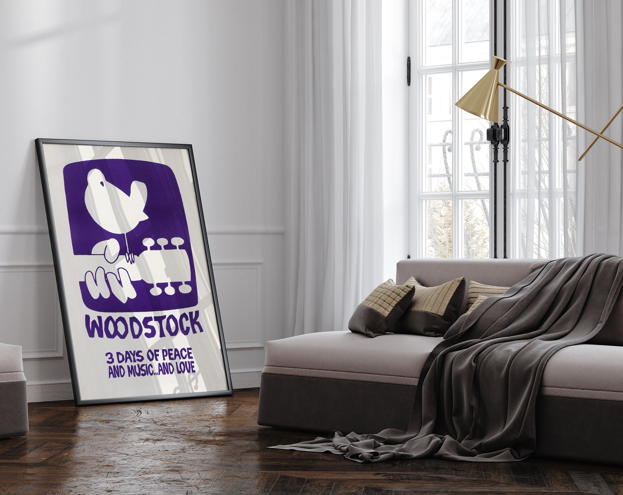 Woodstock Poster, Vintage Music Poster, Concert Print, Retro Print ...