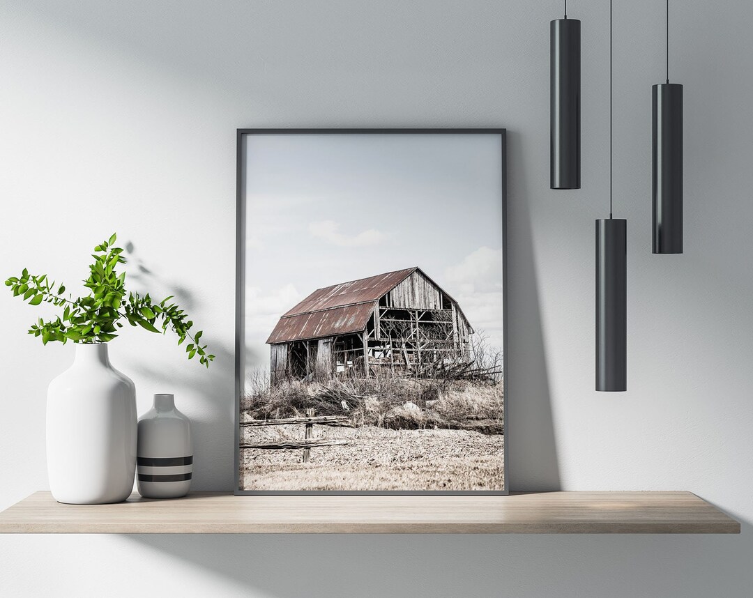 Old Wooden Farm House Poster, Poster, Wall Art, Poster Print, Wall ...