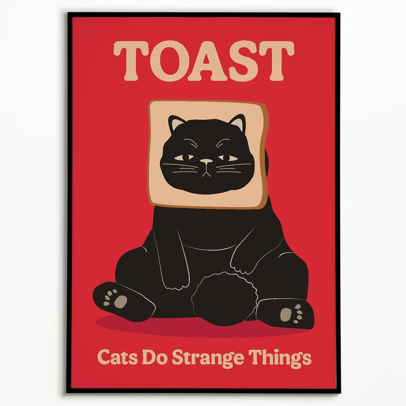 Cat Poster - Etsy