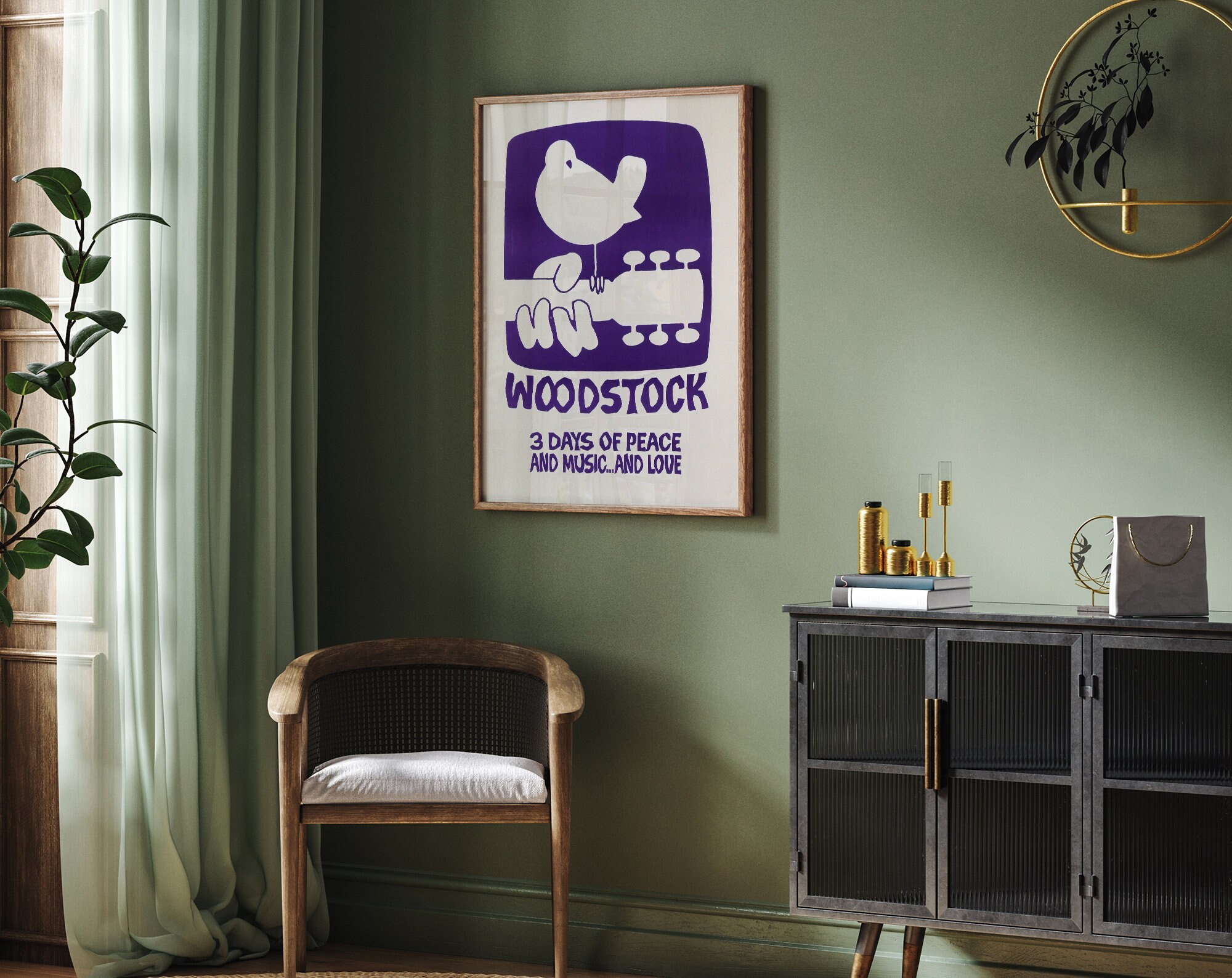 Woodstock Poster, Vintage Music Poster, Concert Print, Retro Print ...