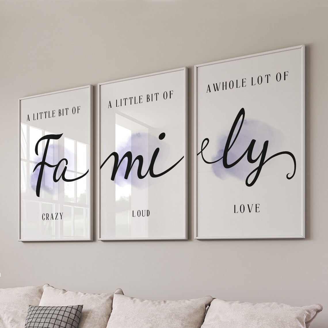 Family Wall Decor, Set of 3 Posters,family Prints, Family Quote, Home ...