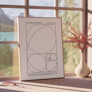 The Fibonacci Sequence Poster, Wall Art, Poster Print, Wall Decor ...