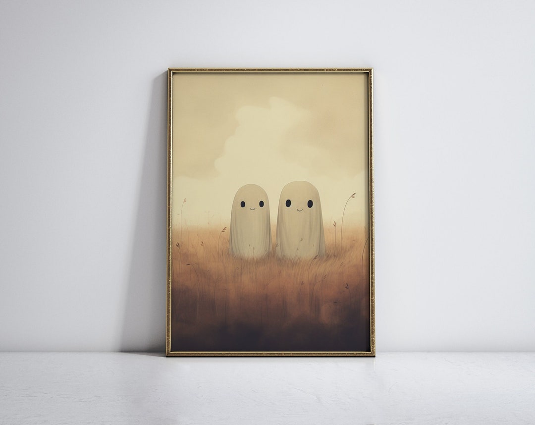 Ghosts Art Print, Digital Download, Instant Download, Cute Ghosts in ...