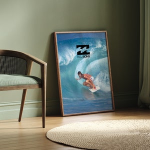 Billabong Surfing Poster: Retro Surf Art Print - Etsy