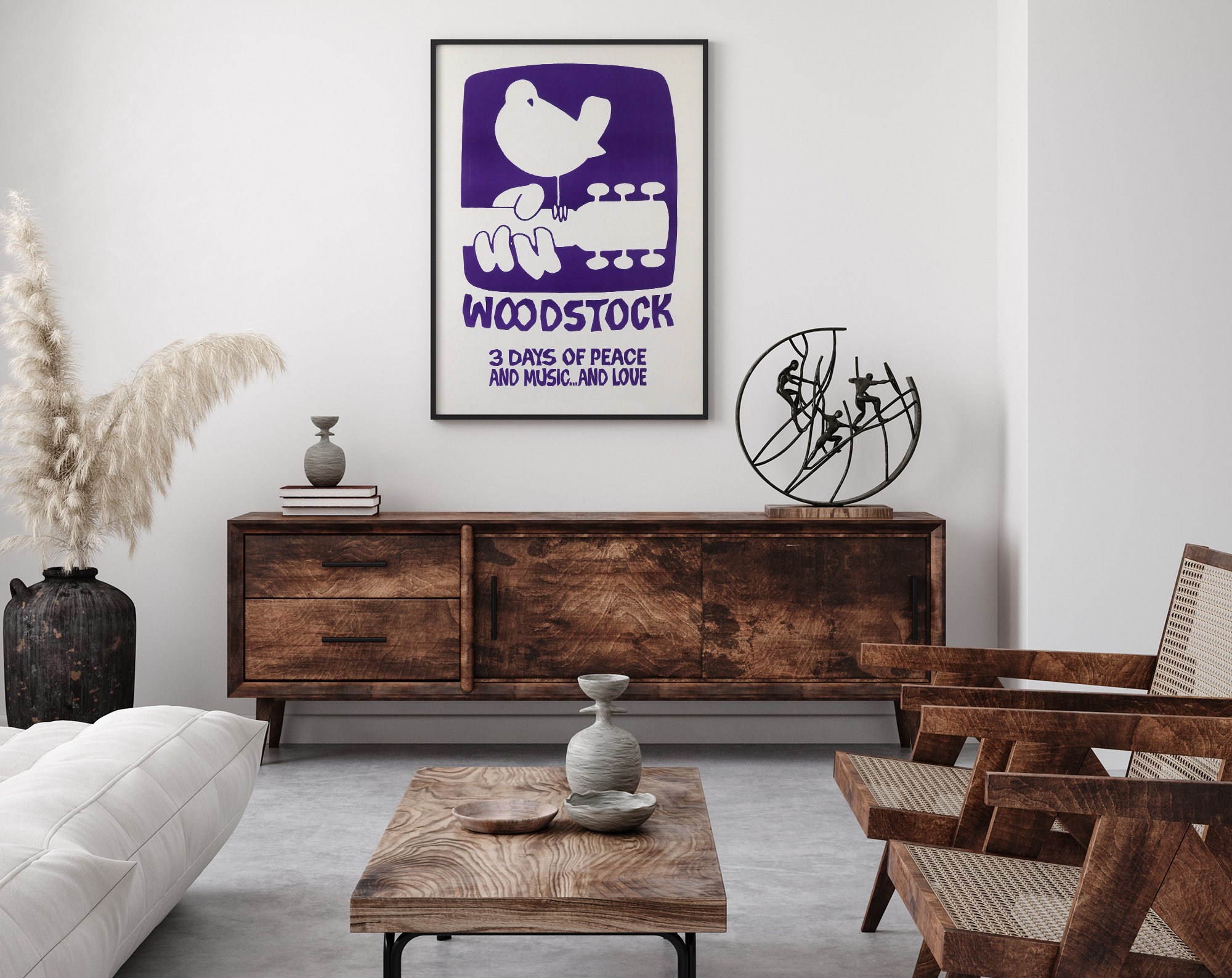 Woodstock Poster, Vintage Music Poster, Concert Print, Retro Print ...