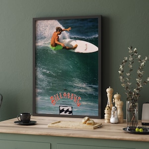 Vintage 1990 Billabong Surfing Poster: Retro Surf Print - Etsy