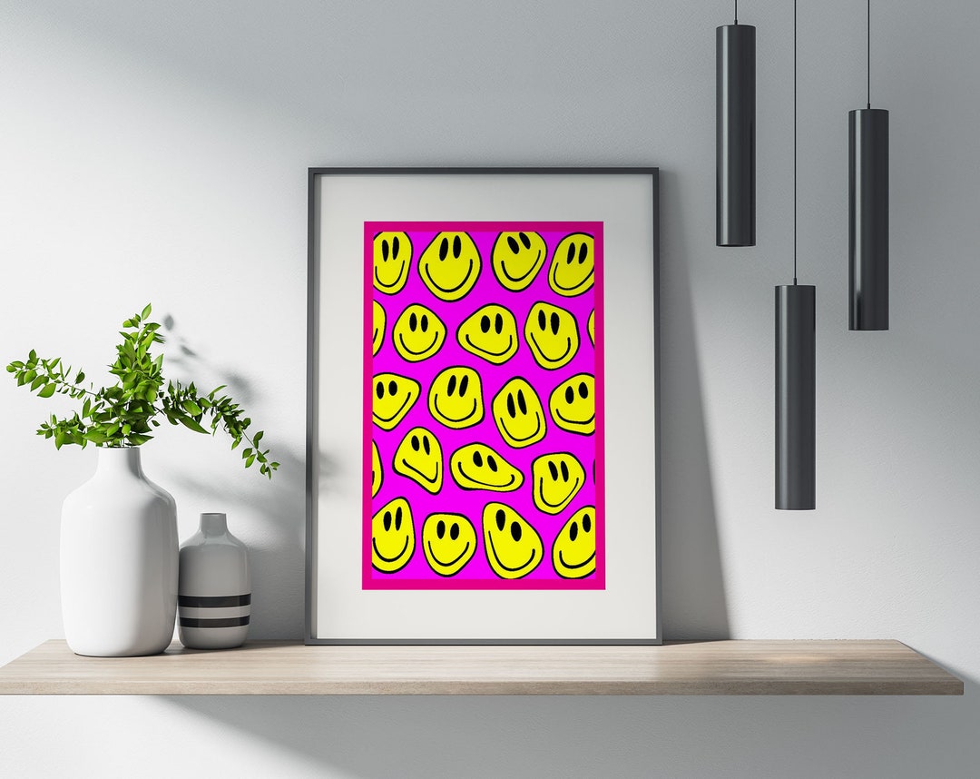 Smileys Poster, Wall Art, Poster Print, Wall Decor, Smileys, Emoticons ...