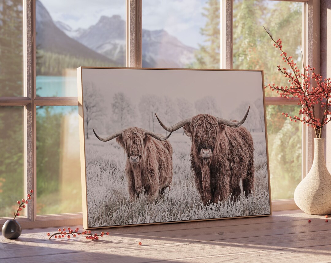 Highland Cattle Poster, Poster, Wall Art, Poster Print, Wall Decor ...