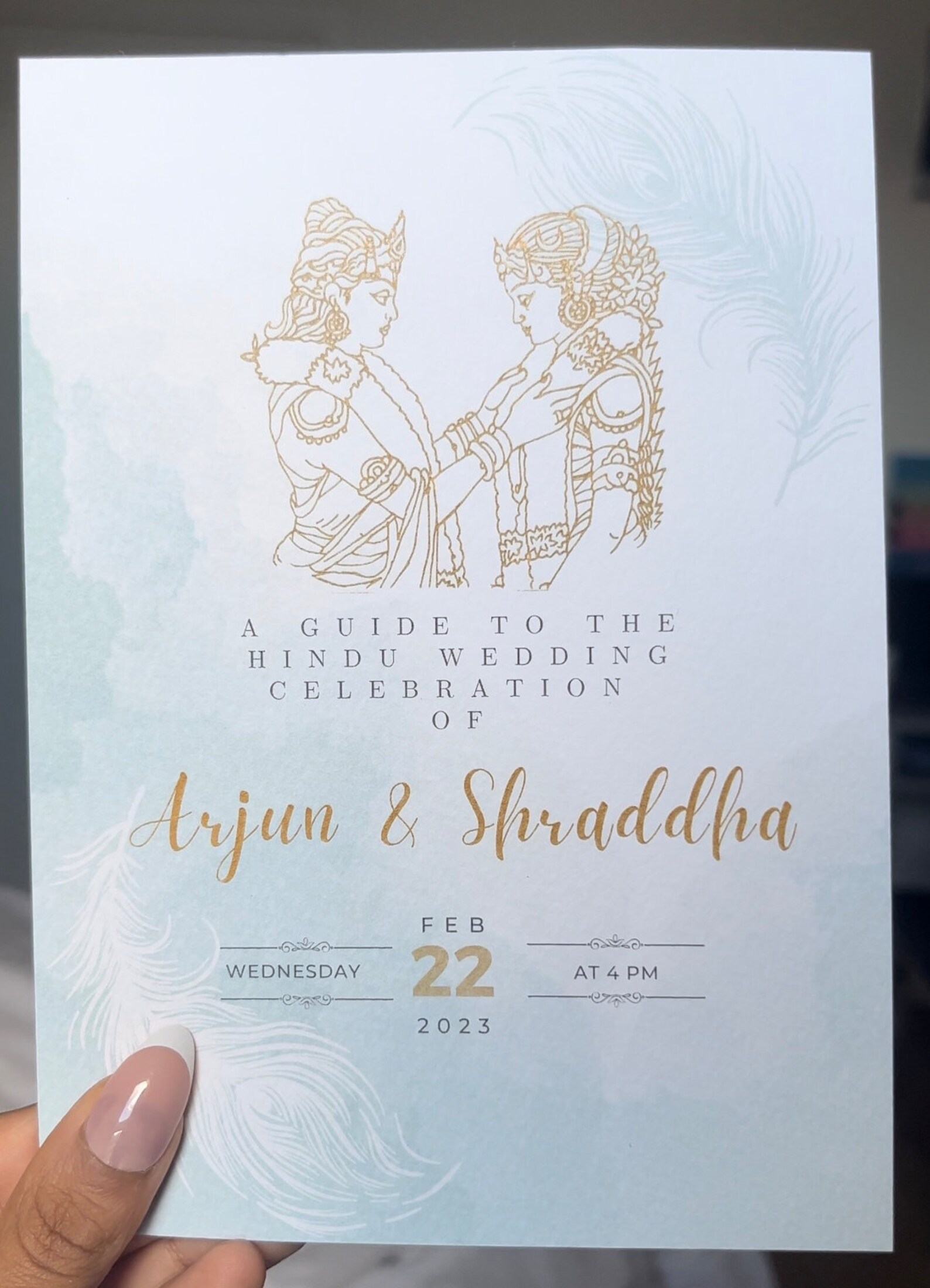 Hindu Wedding Program | Indian Wedding Guide | 5x7 Instant Download ...
