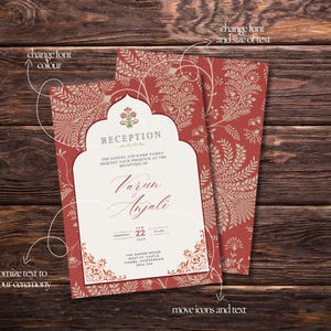 Indian Wedding Traditional Mughal Template Bundle | Luxury Simple ...