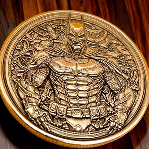 Legendary Crusader - Brass Coin With Batman (double-sided) - Etsy