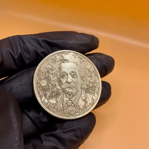 Genius Mind - Albert Einstein Brass Coin (double-sided) - Etsy