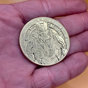 Iron Man Brass Coin Arc Reactor Power double-sided - Etsy