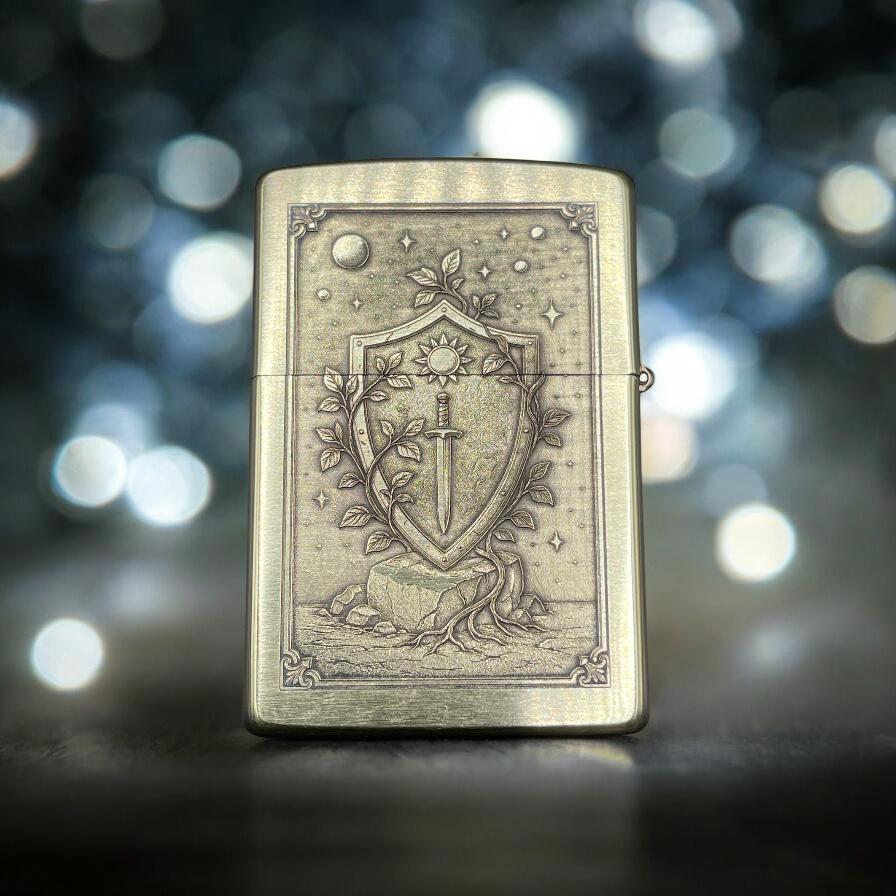 Engraved Knight Zippo Lighter: Medieval Armor, Fantasy Gift - Etsy