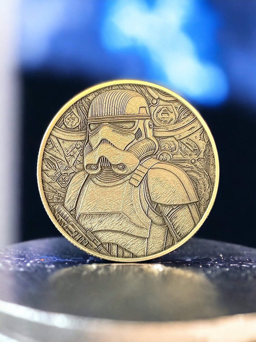 Galactic Guardians - Star Wars Stormtrooper Engraved Brass Coin (double ...