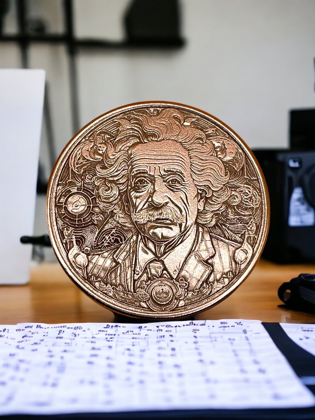 Genius Mind - Albert Einstein Brass Coin (double-sided) - Etsy