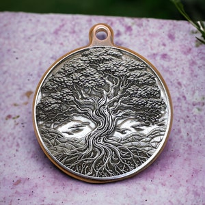 Eternal Roots - Tree of Life Brass Pendant - Etsy