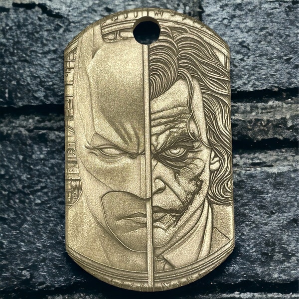 Joker Dog Tag - Etsy
