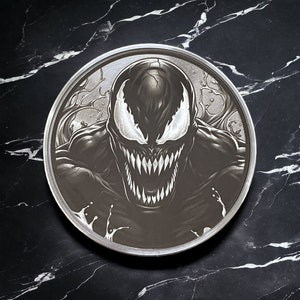 Venom Unleashed - 50mm Stainless Steel Collector's Coin (double-sided ...
