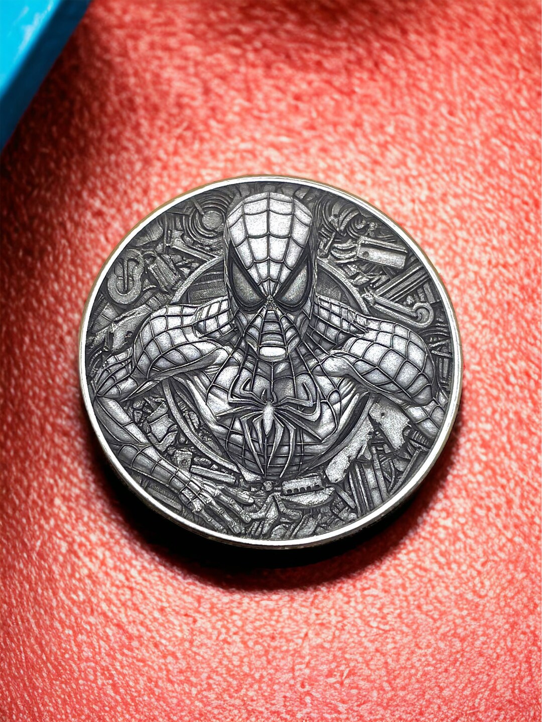 Web-slinger's Tribute - Spider-man Engraved Brass Coin (double-sided ...