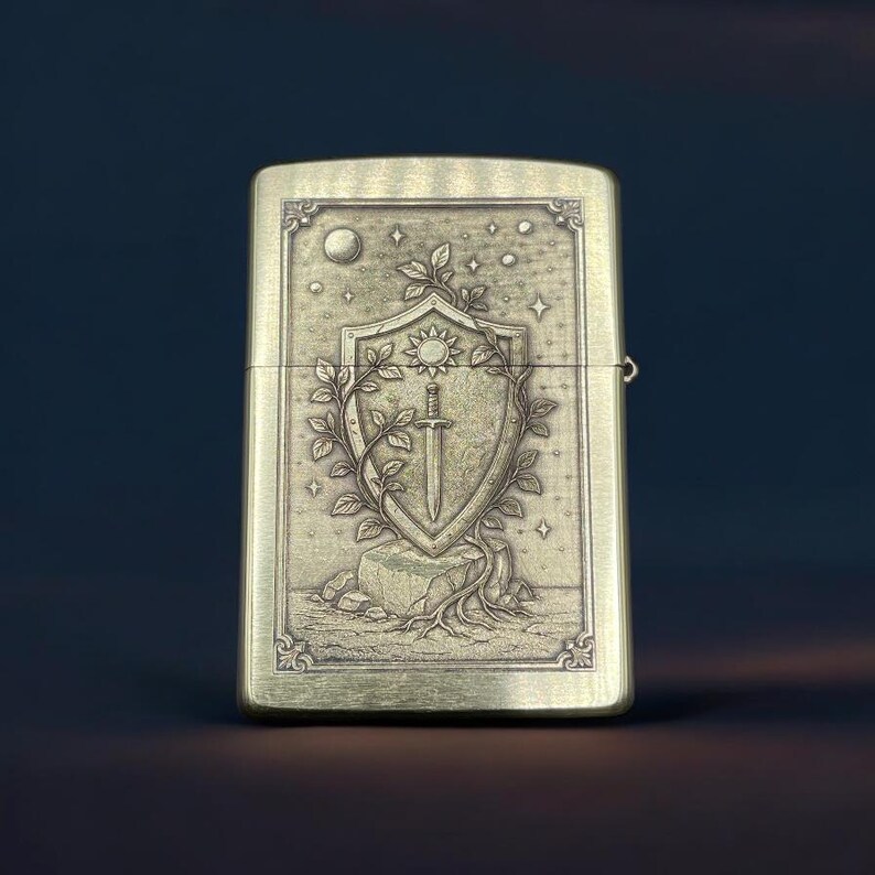 Engraved Knight Zippo Lighter: Medieval Armor, Fantasy Gift - Etsy