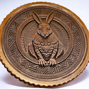 Enchanted Hare - Brass Coin With Hare (double-sided) - Etsy