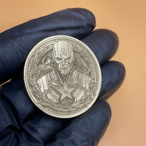 Star-spangled Sentinel - Captain America Brass Coin (double-sided) - Etsy